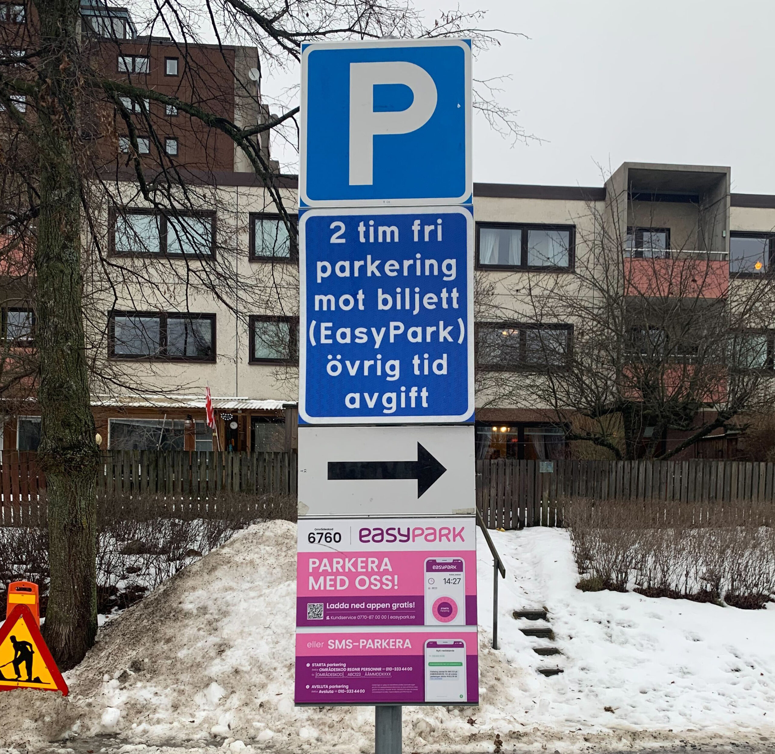 Parkering i byggstöket - Fittja Centrum